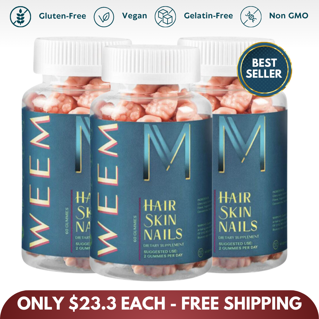 WEEM Hair Skin Nail Vitamin Gummies
